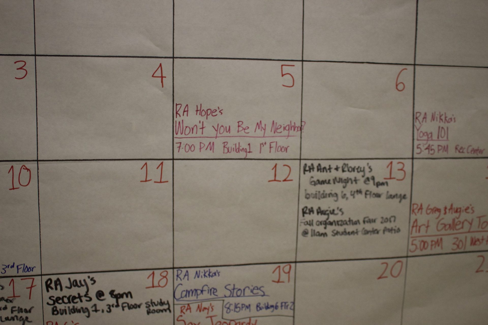 My Life as an RA - Rowan Blog